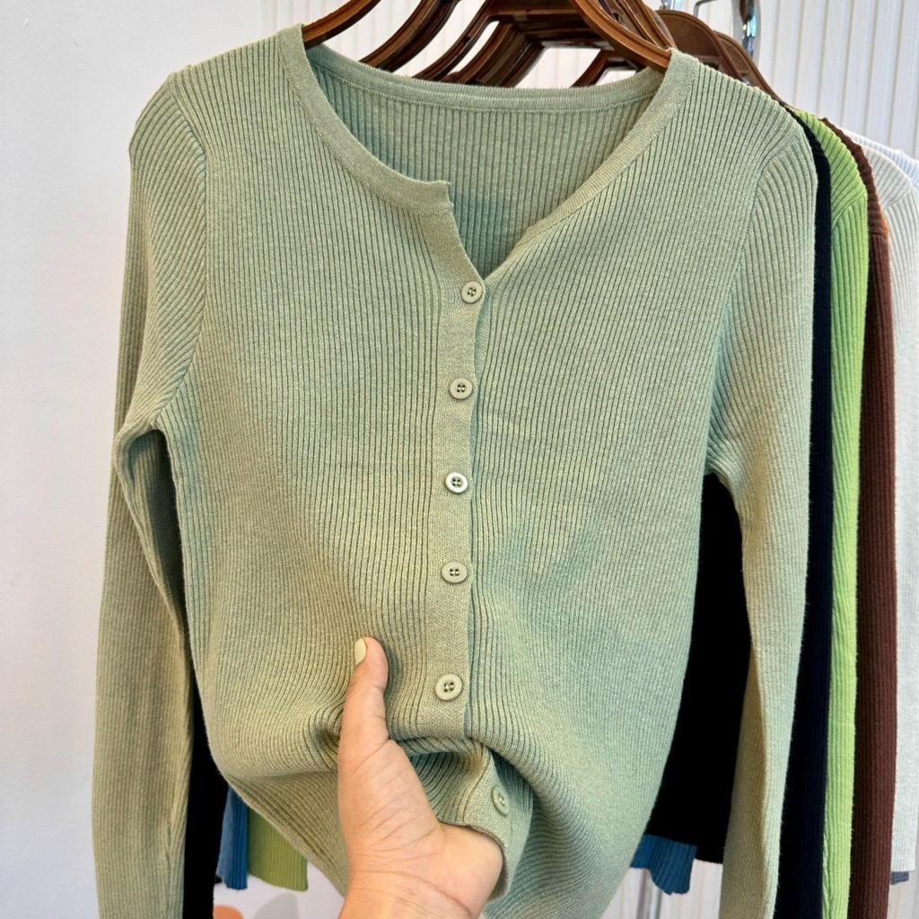 Áo Cadigan Len Nữ Hàng Cúc Trước Form Vừa Dễ Mix Đồ Len Lông Thỏ Mềm ...