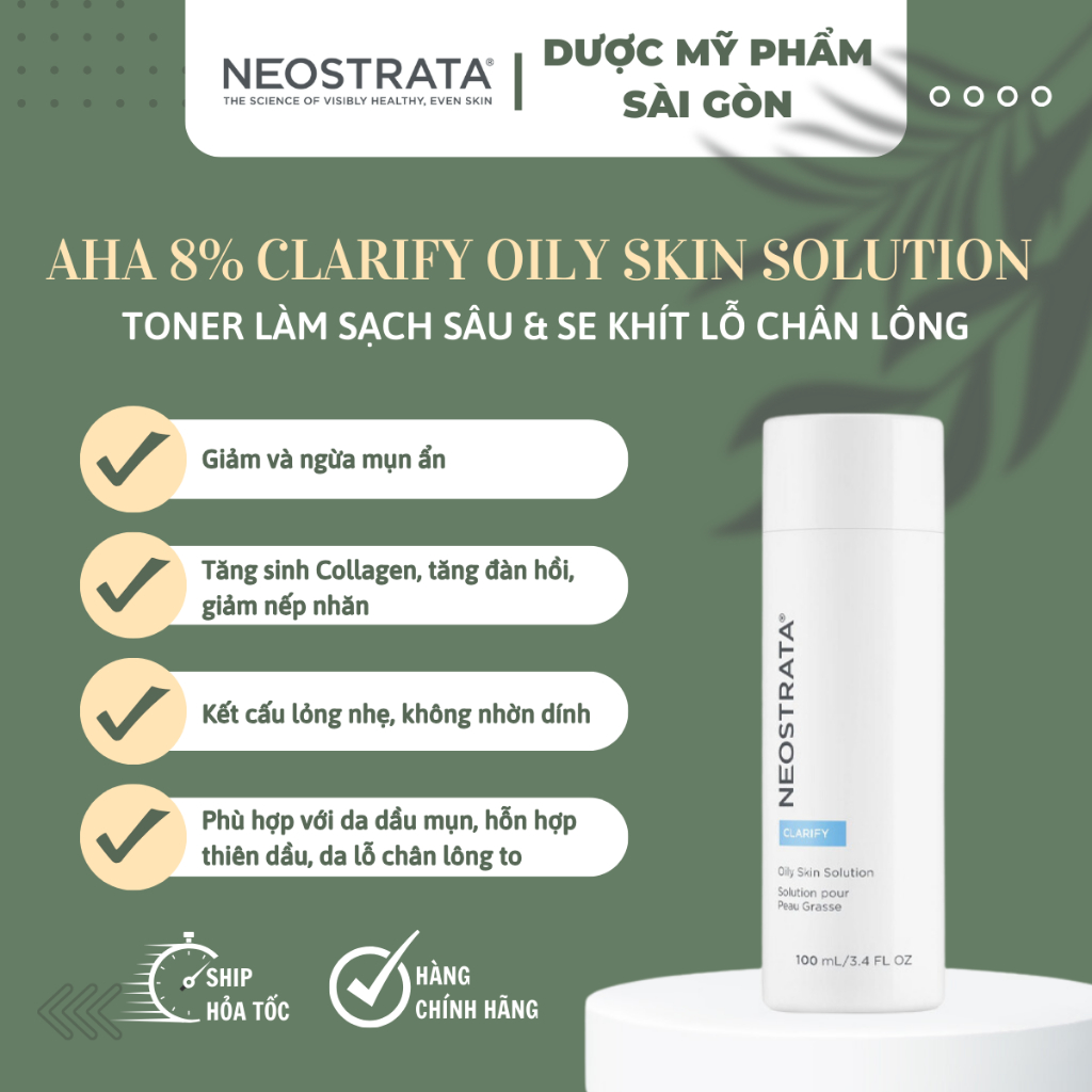 Toner làm sạch sâu và se khít lỗ chân lông NeoStrata Clarify Oily Skin ...