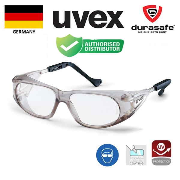Kính bảo hộ UVEX 9134005 Meteor Safety Spectacle Grey Frame Clear ...