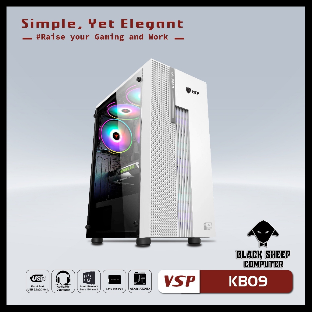 Vỏ Case VSP KB09 WHITE (OPTION FAN) | Shopee Việt Nam