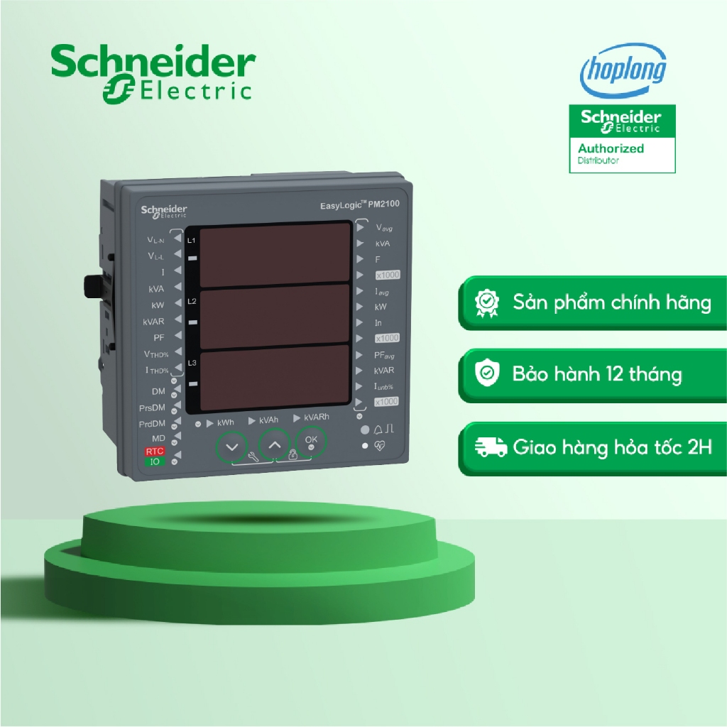 Đồng hồ đa năng Schneider METSEPM2130 80-277VAC 100-277VDC | Shopee ...