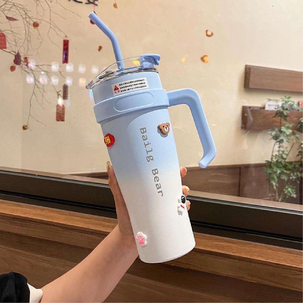 Ly giữ nhiệt NIUMI inox 316 1250ml nhiều màu, giữ nhiệt, chống tràn có ống hút | Shopee Việt Nam