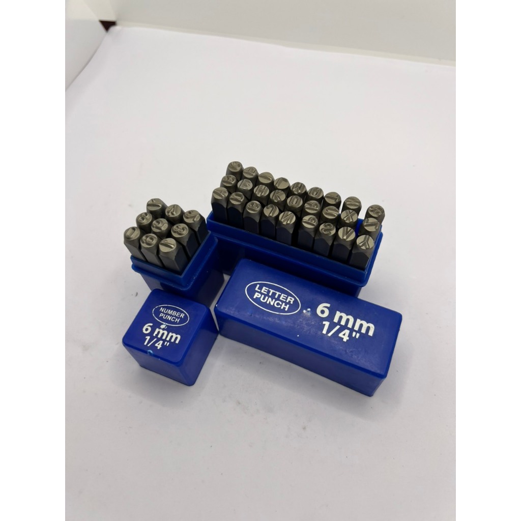 Bộ Đục Số, Đục Chữ 6mm, Bộ đóng số, đóng chữ khung xe máy, đóng số khung, số máy | Shopee Việt Nam