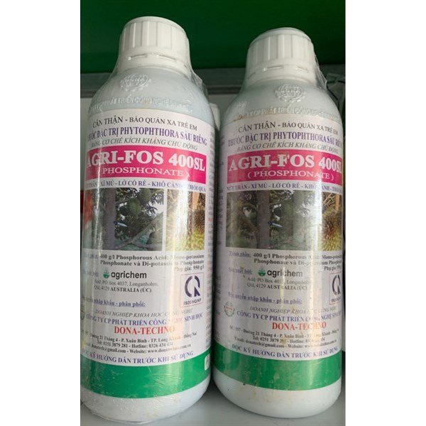 AGRI-FOS 400SL 1 lít - Chuyên cây sầu riêng (Phytopthora) | Shopee Việt Nam