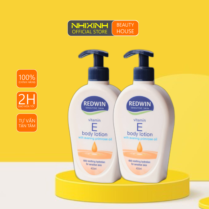 Sữa Dưỡng Thể Redwin Body Lotion With Vitamin E 400ml Chuẩn Úc | Shopee ...