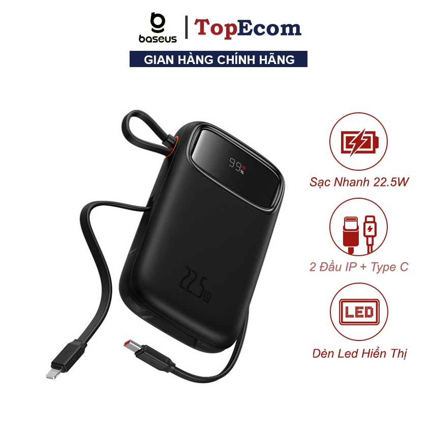 Pin Sạc Dự Phòng Baseus Qpow 2 Pin 10000mah 20000mah PD Sạc Nhanh 20w ...