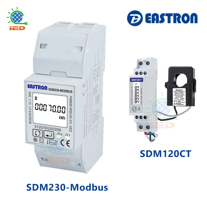 Đồng hồ bám tải 1 pha EASTRON SDM230-MODBUS / EASTRON SDM120CT | Shopee ...