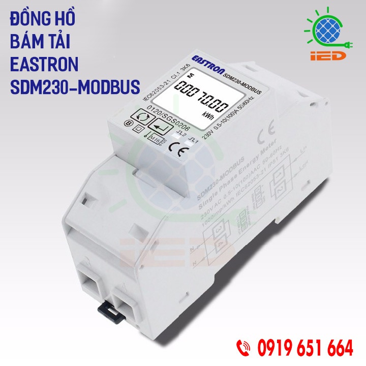 Đồng hồ bám tải 1 pha EASTRON SDM230-MODBUS / EASTRON SDM120CT | Shopee ...