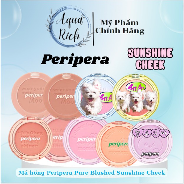 Phấn Má Hồng Peripera Pure Blushed Sunshine Cheek Đủ Màu [Calm Pink ...