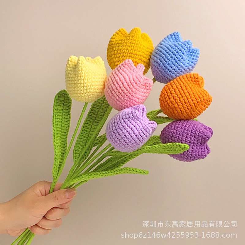 [ HÀNG SẴN GIAO NGAY ] Hoa Tulip Len Handmade | Shopee Việt Nam
