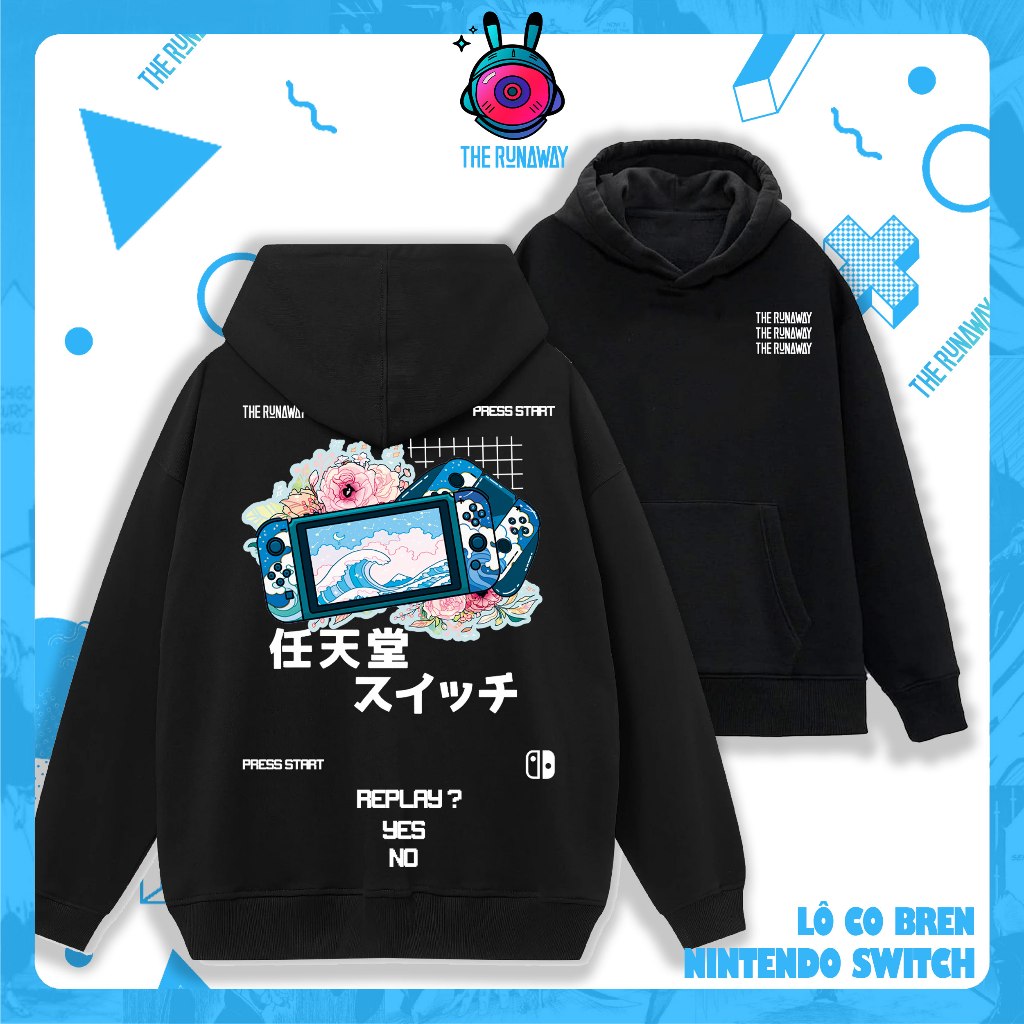 Áo Hoodie Local Brand: Nintendo Switch by The Runaway Nỉ Bông cho Nam ...
