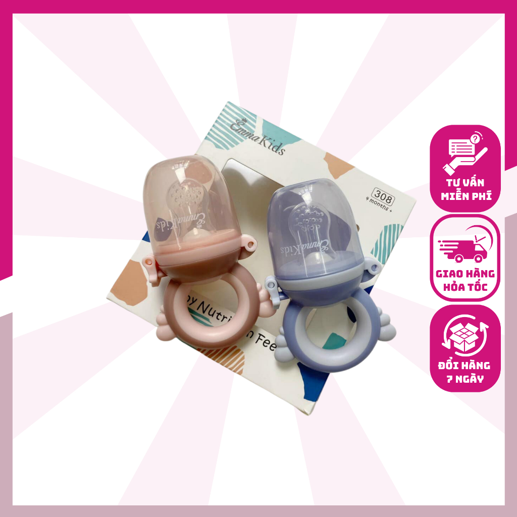 [HOT] Túi Nhai Emma Kids Silicon Cao Cấp (Kèm 3 Núm Nhai) | Shopee Việt Nam