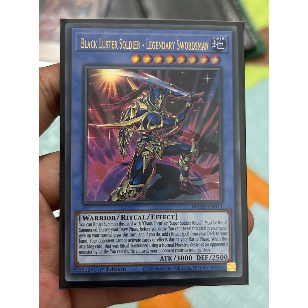 Thẻ bài Yugioh - Black Luster Soldier - Legendary Swordsman- Ultra Rare ...