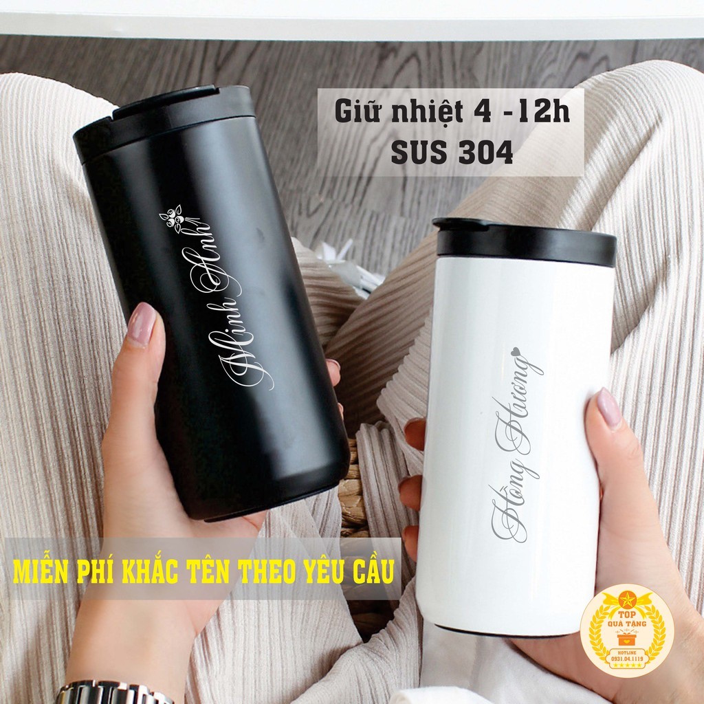 Ly uống Cafe giữ nhiệt Inox 304 400ml giữ nhiệt nóng lạnh | Shopee Việt Nam
