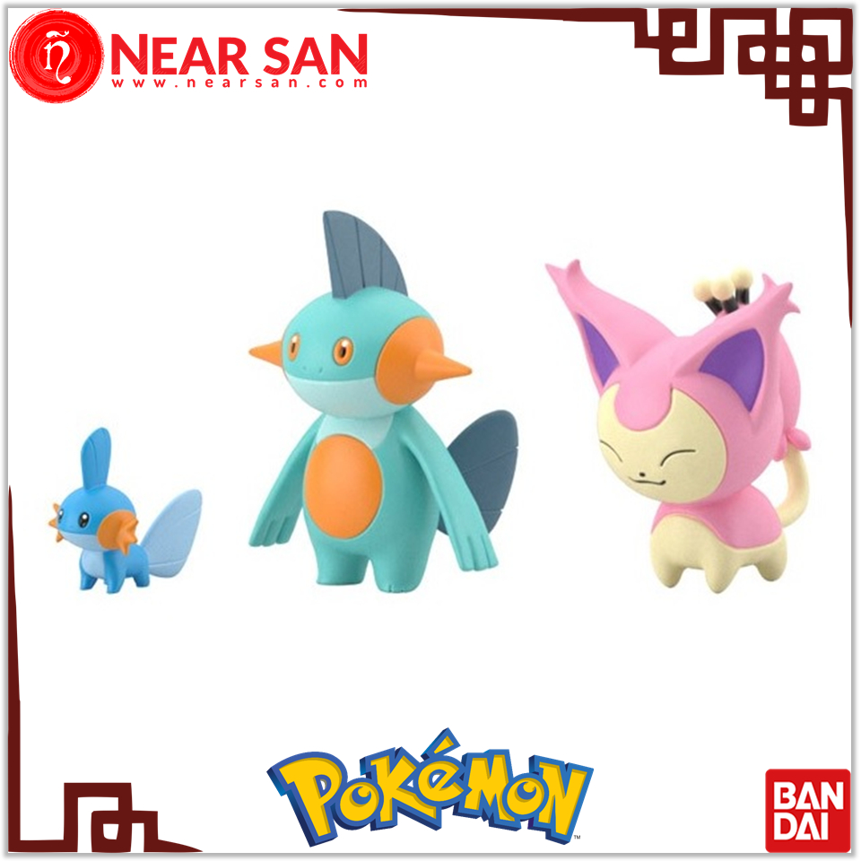mudkip (mizugorou) & marshtomp (numacraw) & Skitty (eneco) mô hình ...