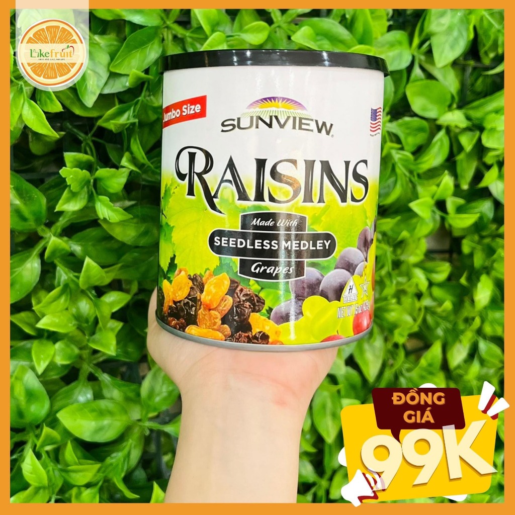 Nho Khô Raisins Sunview Mỹ 425g | Shopee Việt Nam