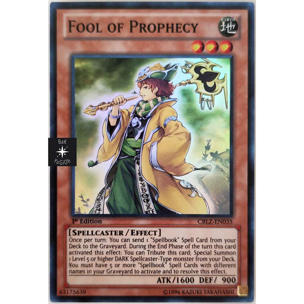 [BaK Yu-Gi-Oh!] [Thẻ Bài Chính Hãng] Fool of Prophecy |EN| Super Rare ...
