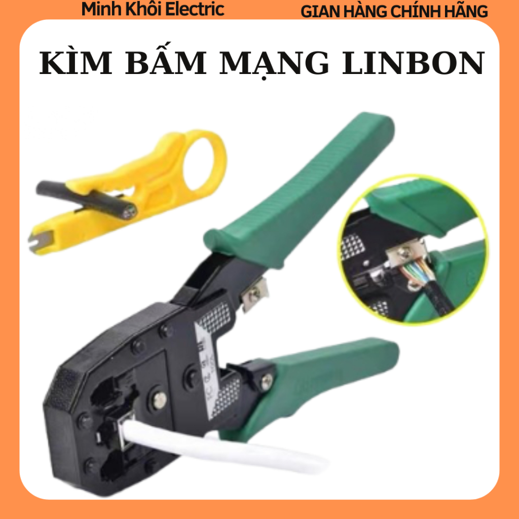 Kìm bấm mạng LINBON L-1083 đa năng,kìm mạng, kìm bấm dây mạng, kềm mạng ...