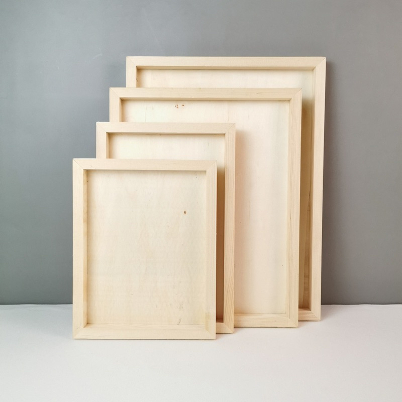 Set 3 Chiếc Khung ảnh gỗ-Khung ảnh Vintage khung tranh không kính bằng ...