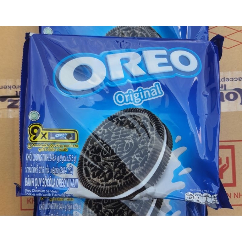 Bánh quy OREO vị vani gói 248.4g | Shopee Việt Nam