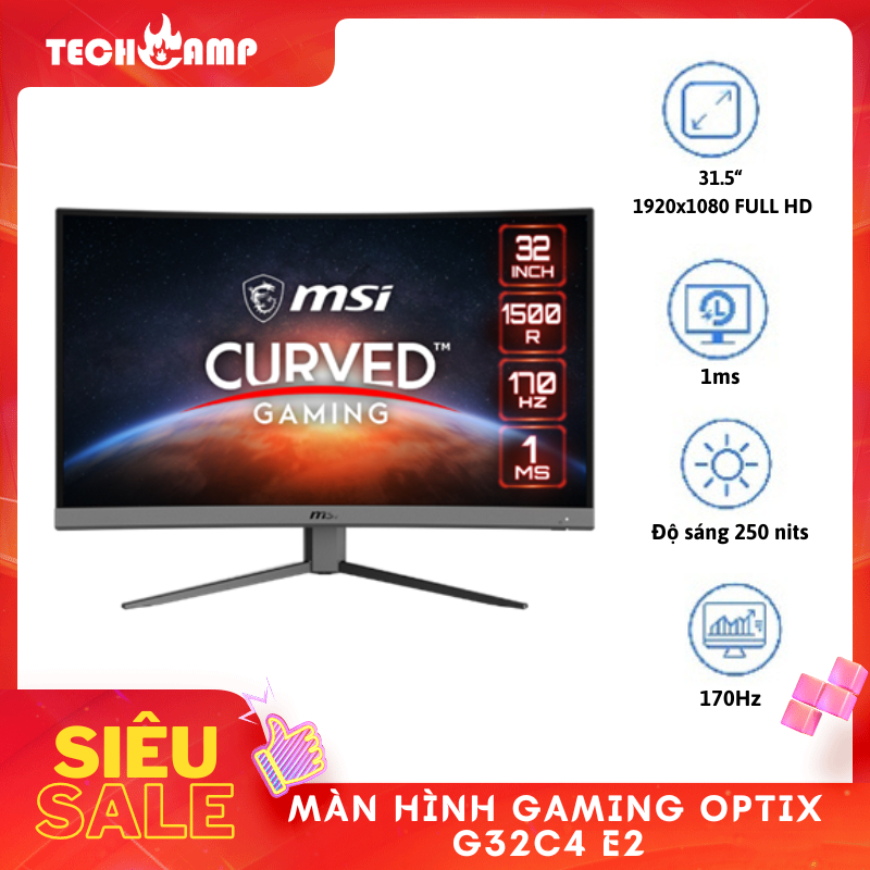 Màn Hình Gaming MSI OPTIX G32C4 E2 | Shopee Việt Nam