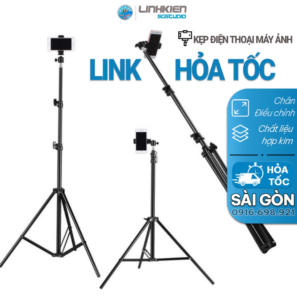 [LINK HỎA TỐC] Cây quay tik tok livestream chân đứng kẹp điện thoại HẠ ...