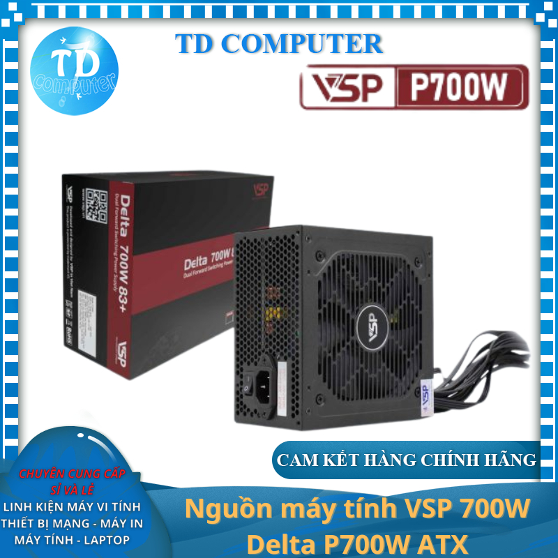 Nguồn máy tính VSP 700W Delta P700W ATX Công suất thực - Hàng chính hãng VSP phân phối | Shopee ...