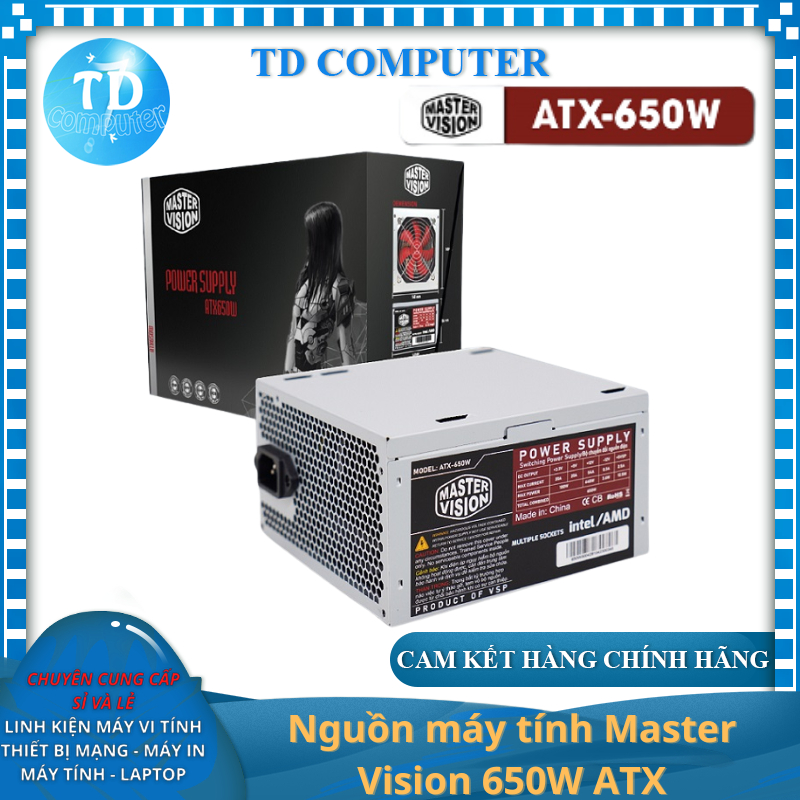 Nguồn máy tính Master Vision 650W ATX - Hàng chính hãng VSP phân phối | Shopee Việt Nam
