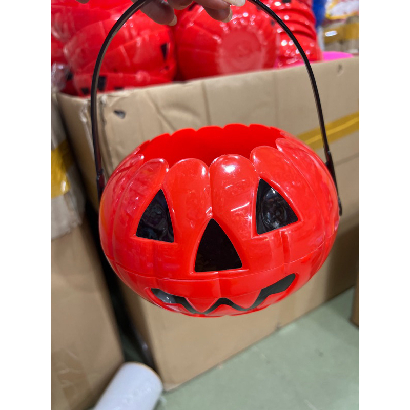 Giỏ bí Ngô đựng kẹo và trang trí Halloween 19cm nhiều màu | Shopee Việt Nam