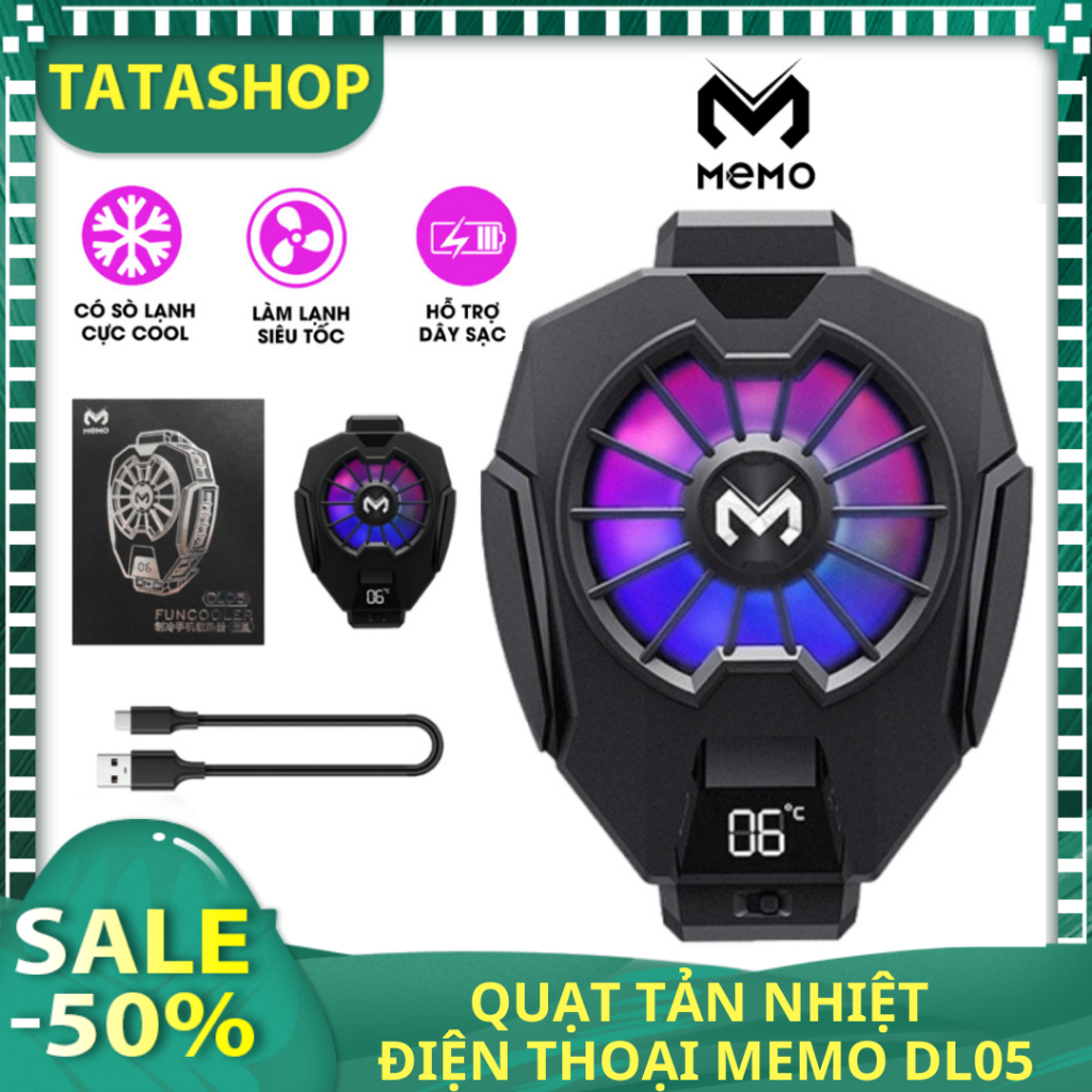 Quạt tản nhiệt điện thoại MEMO DL05, quạt làm lạnh giảm nhiệt ...