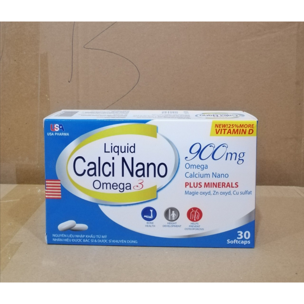 Viên Uống Bổ Sung Canxi Nano Omega 3 - Dành Cho Người Cần Bổ Sung Canxi ...
