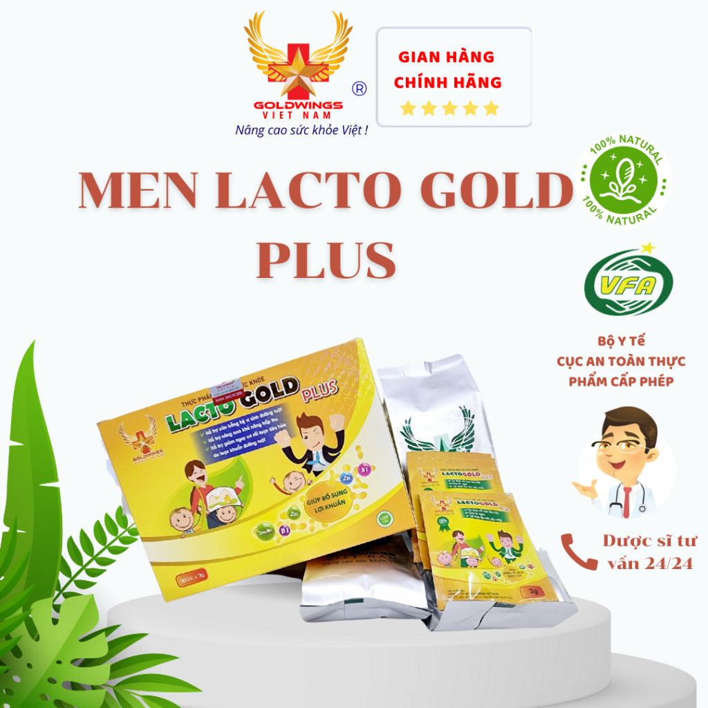 MEN CỐM TIÊU HÓA VI SINH LACTOGOLD PLUS | Shopee Việt Nam