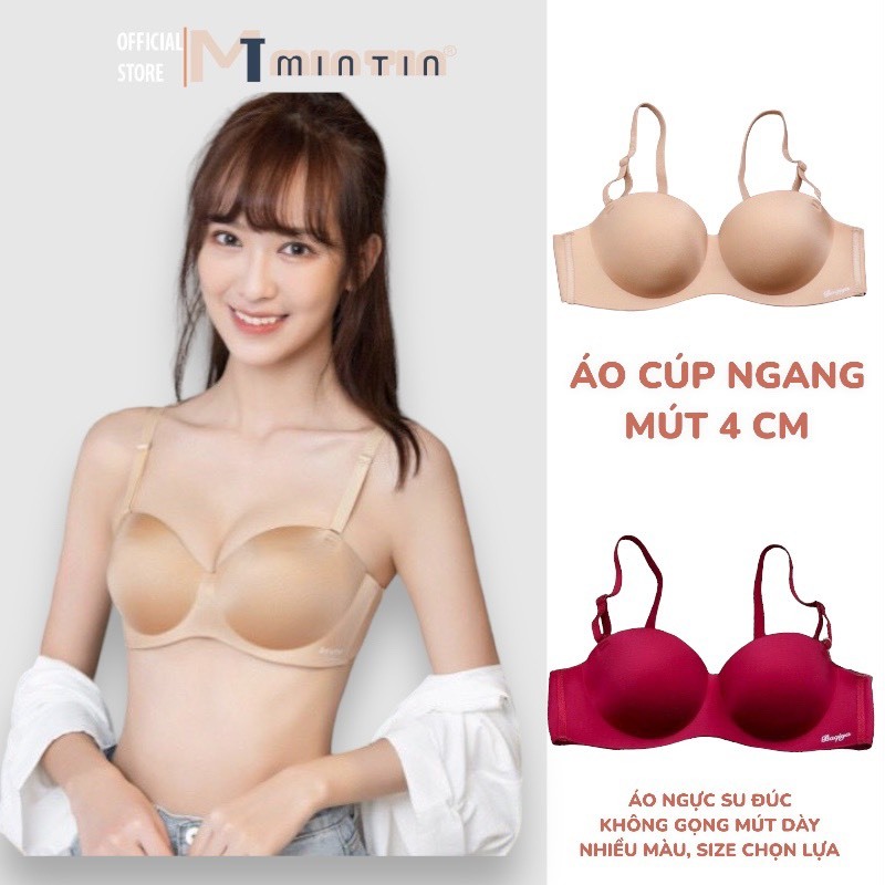 ÁO NGỰC BAQIYA SU ĐÚC CÚP NGANG KHÔNG GỌNG.- MÂU ÁO SU K09 [Hồng Xù] | Shopee Việt Nam