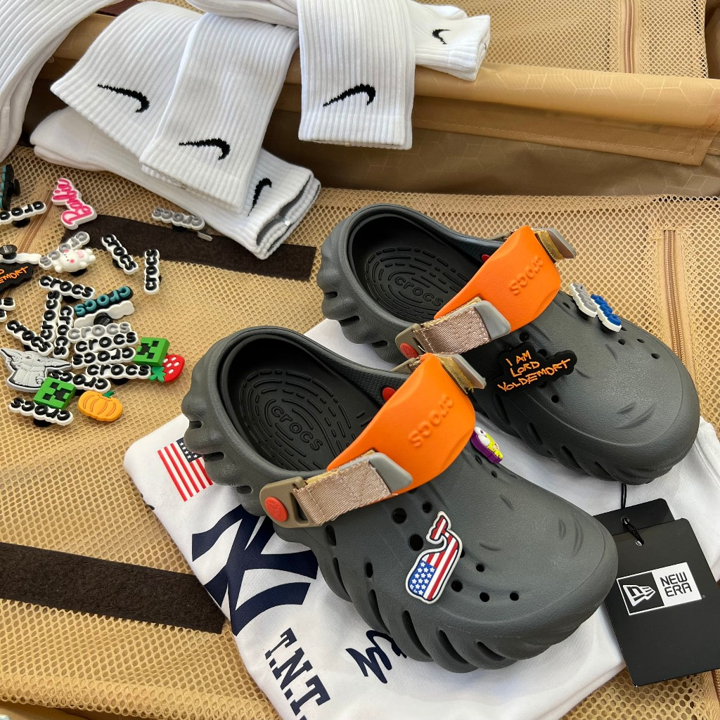[CHÍNH HÃNG] Giày CLOG UNISEX CROCS ECHO CLOG *QUAI NGẪU NHIÊN* - MÀU ...