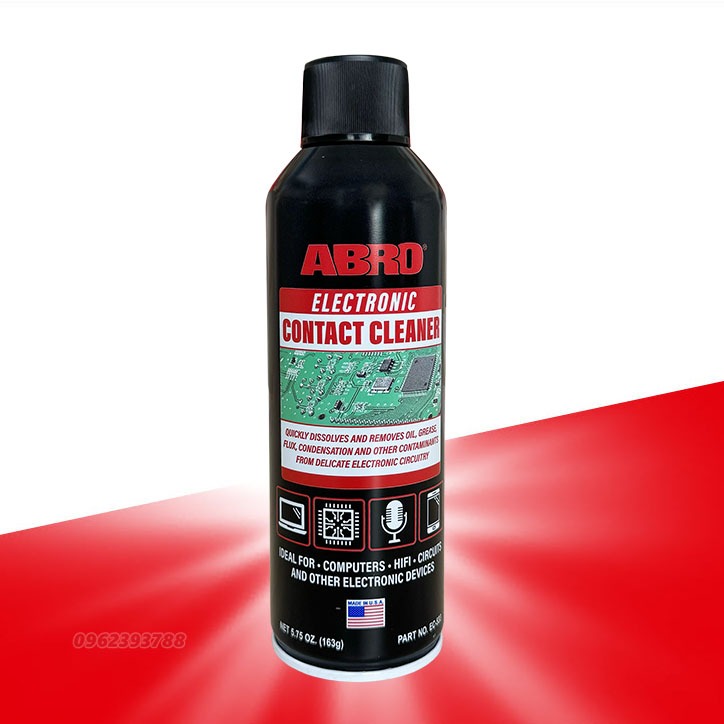 Vệ sinh mạch điện Abro Electronic Contact Cleaner 163g | Shopee Việt Nam
