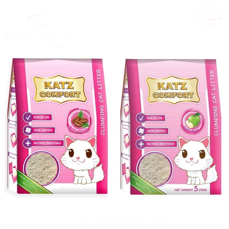 Cát vệ sinh cho mèo Kazt comfort-túi 10l-hỗ trợ kháng khuẩn,khử mùi ...