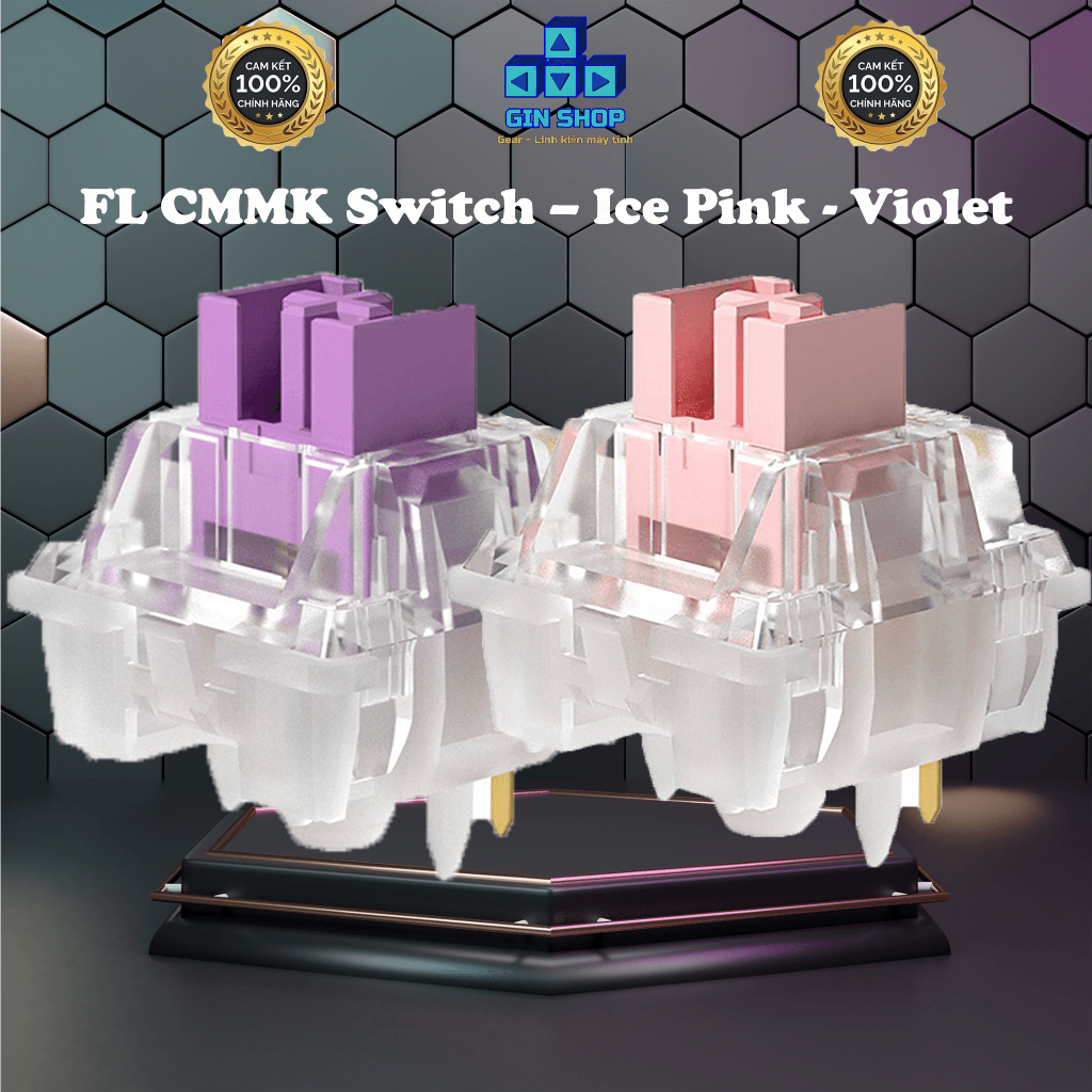 Công tắc Switch bàn phím cơ FL CMMK Ice Pink - Ice Violet (Chính hãng) | Shopee Việt Nam