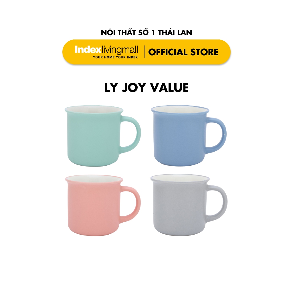 Ly uống nước JOY VALUE nhiều màu 360ml Kích thước 9.4x9.4x8.7cm | Index ...