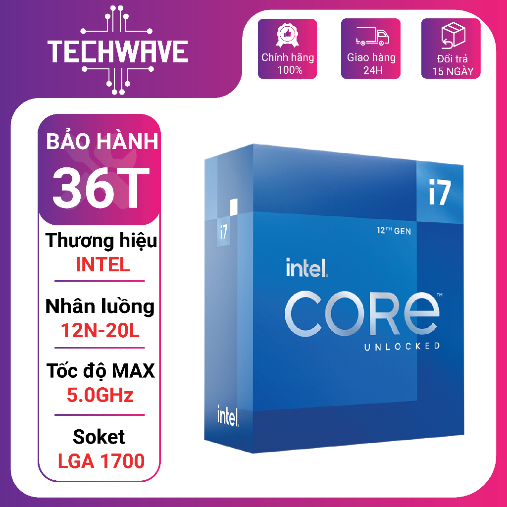 Bộ vi xử lý - CPU Intel Thế hệ 12 Core I3 12100f Core I5 12400f Core I5 ...