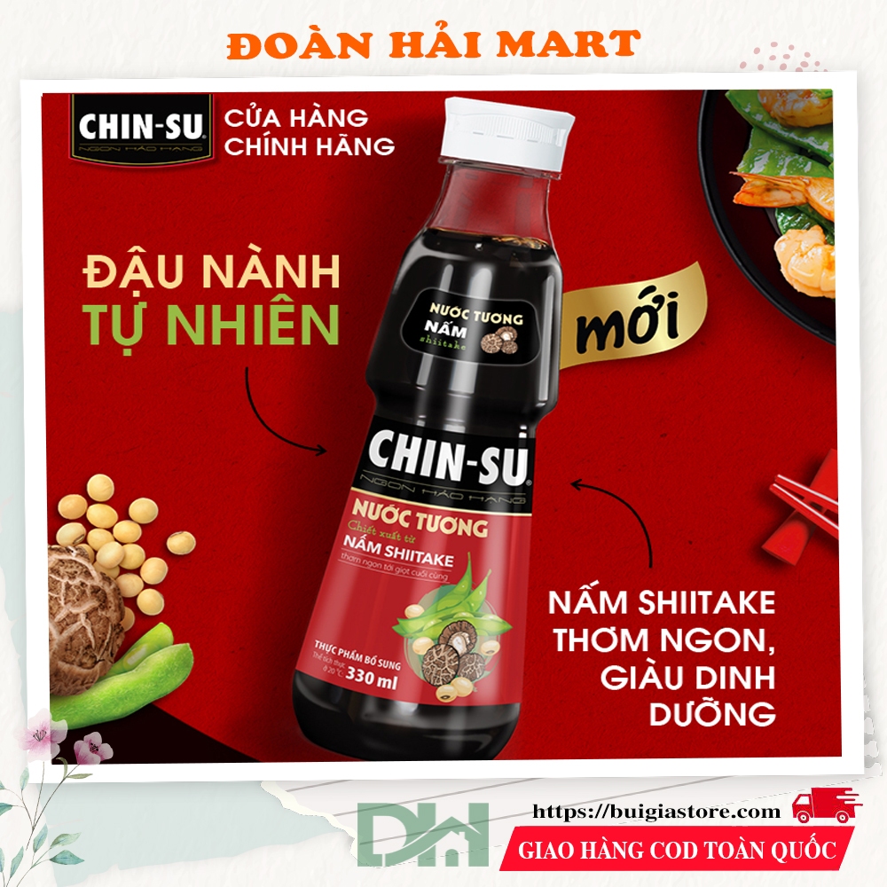 Nước tương Chin-su nấm Shiitake chai 330ml | Shopee Việt Nam