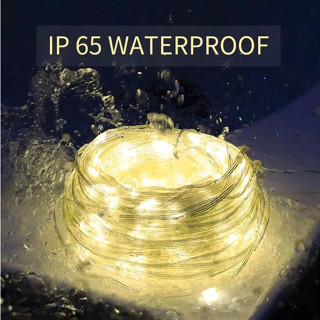 [HỎA TỐC] Dây đèn led hạt gạo 10m/50m/100m bóng leds chống nước trang trí ngoài trời, chớp nháy ...