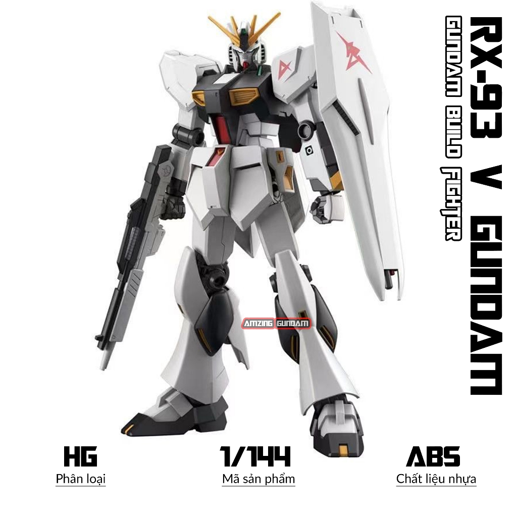 Mô hình RX-98 Nu Mecha Fighter, 1/144 Mecha Fighter, Mô hình nhựa, Đồ ...