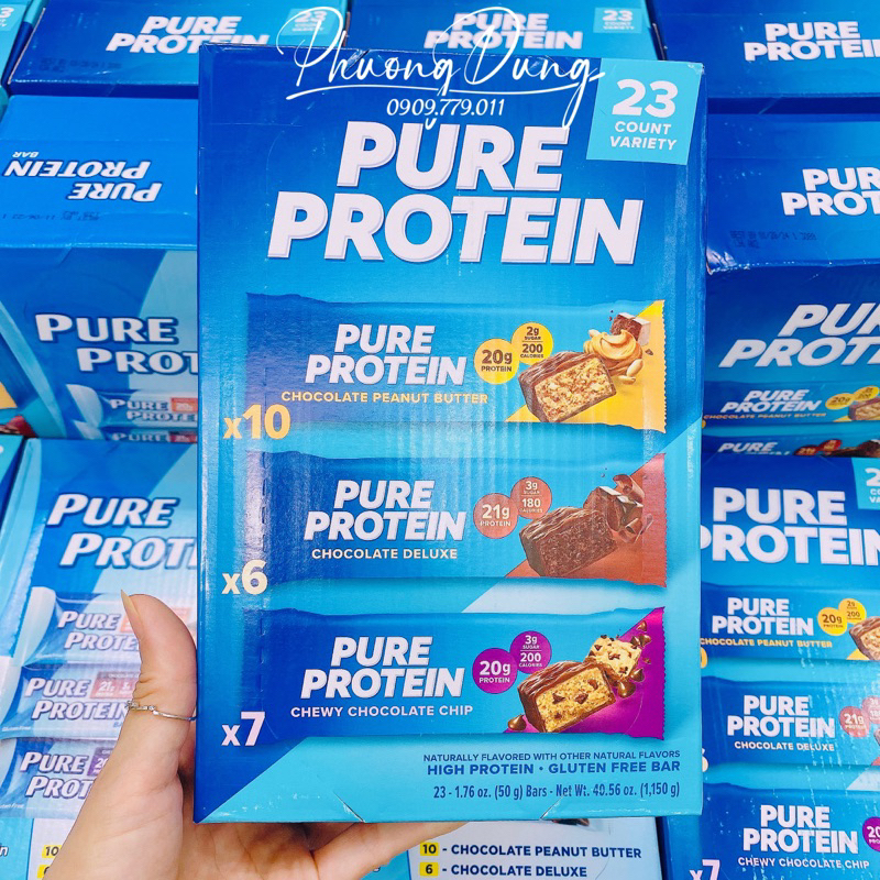 Lẻ thanh dinh dưỡng protein bar PURE PROTEIN 50g hỗ trợ tăng cơ cho ...
