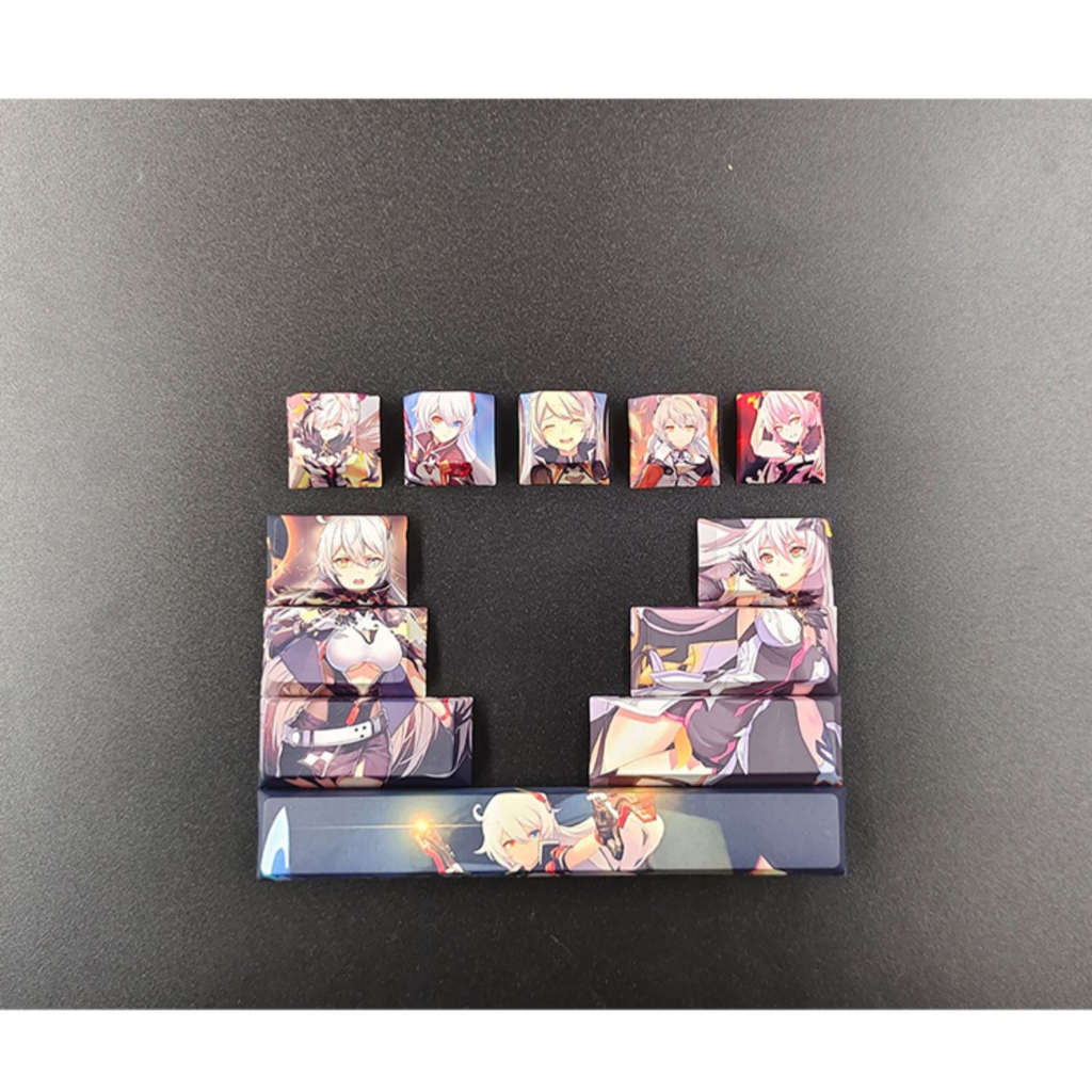 Keycap Honkai: Star Rail Kafka thick PBT xuyên led in dyesub 5 mặt 135 ...
