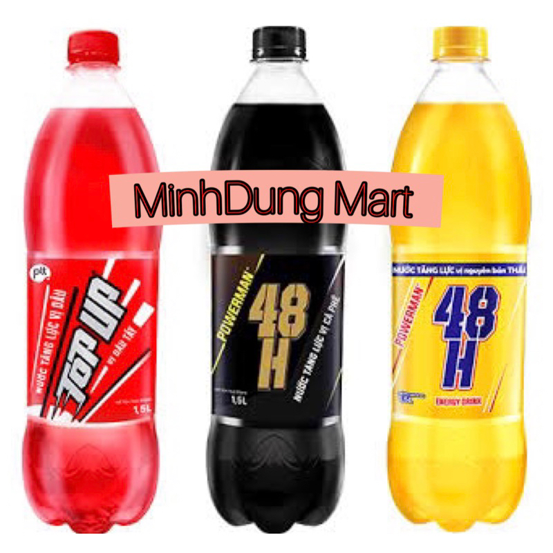 Nước tăng lực 48h Top up vị dâu/vị cà phê chai 1.5L | Shopee Việt Nam