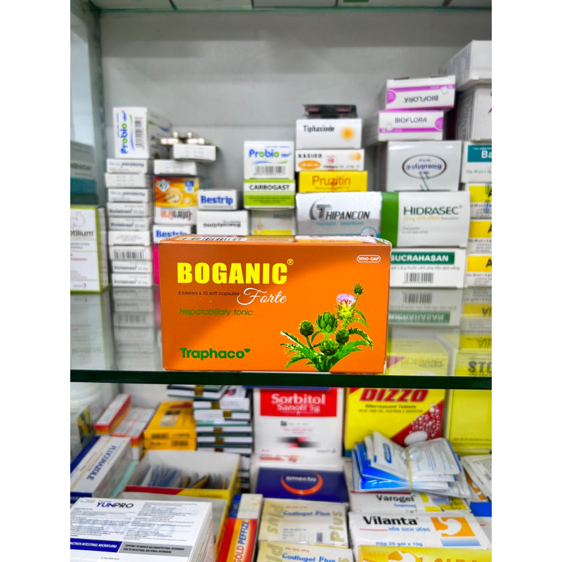 Viên uống Boganic Forte hỗ trợ bổ gan mật, giảm mỡ máu (5 vỉ x 10 viên ...
