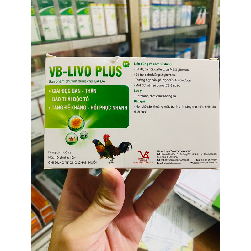 VB - Livo plus 10ml giải độc gan thận, đào thải độc tố, tăng đề kháng ...
