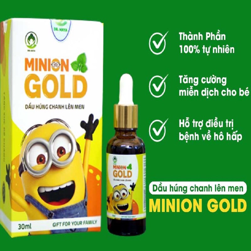 [Chính hãng] Dầu húng chanh Minion Gold 30ml | Shopee Việt Nam