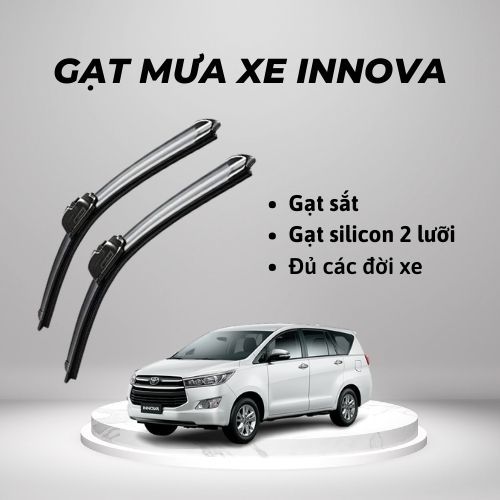 [1 CẶP ] Gạt mưa ô tô xe Toyota Innova cần gạt kính khung xương sắt ...