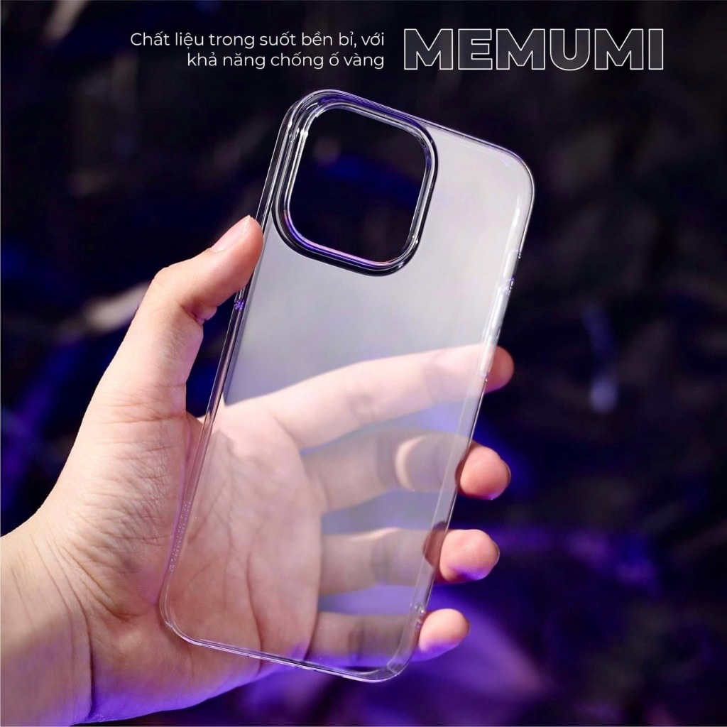 Ốp MEMUMI nhựa siêu mỏng trong suốt không ố vàng cho Ip11/Pro/Promax/12 ...